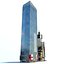 Square 7 Buildings 3d Model
