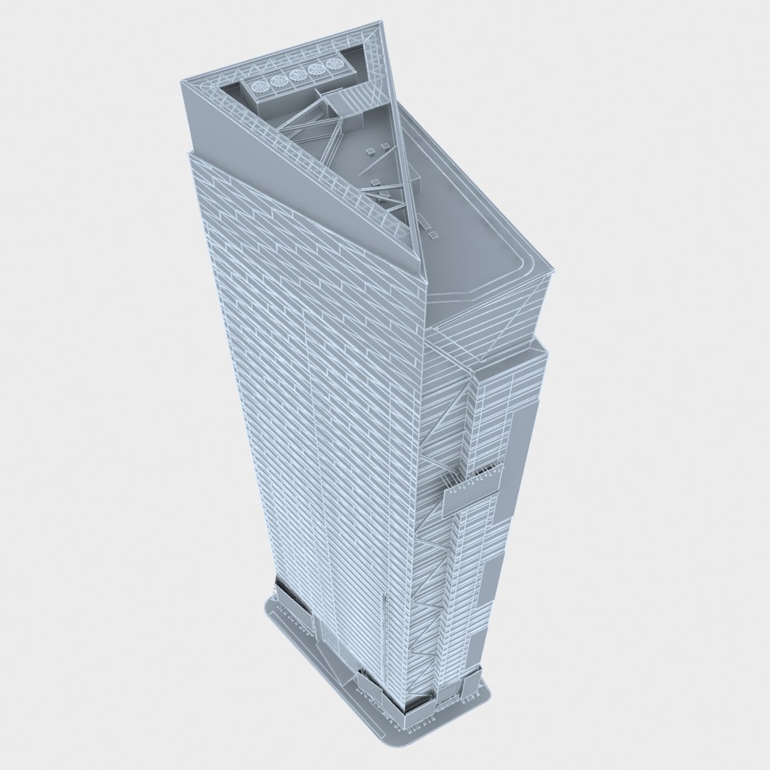square 7 buildings 3d model
