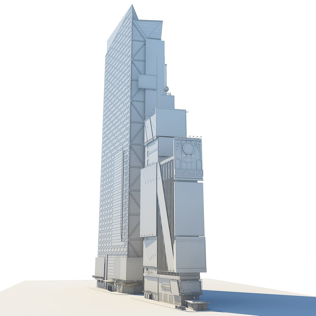 square 7 buildings 3d model