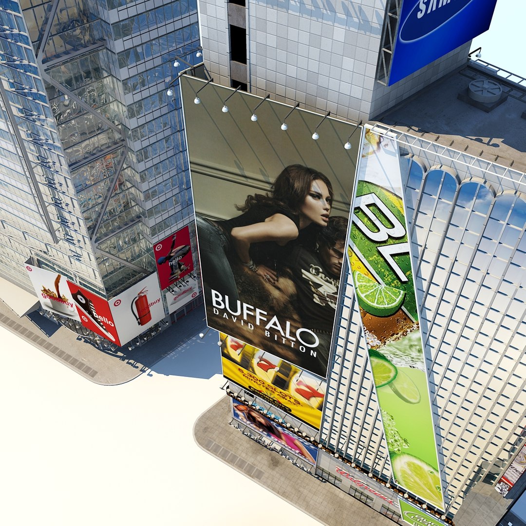 square 7 buildings 3d model