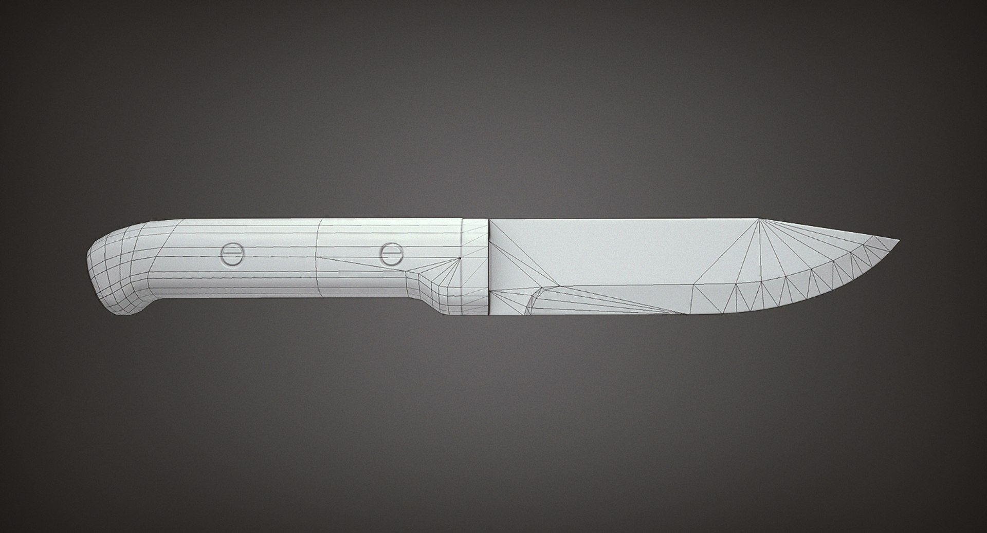 3d Model Realistic Knife Ready Pbr