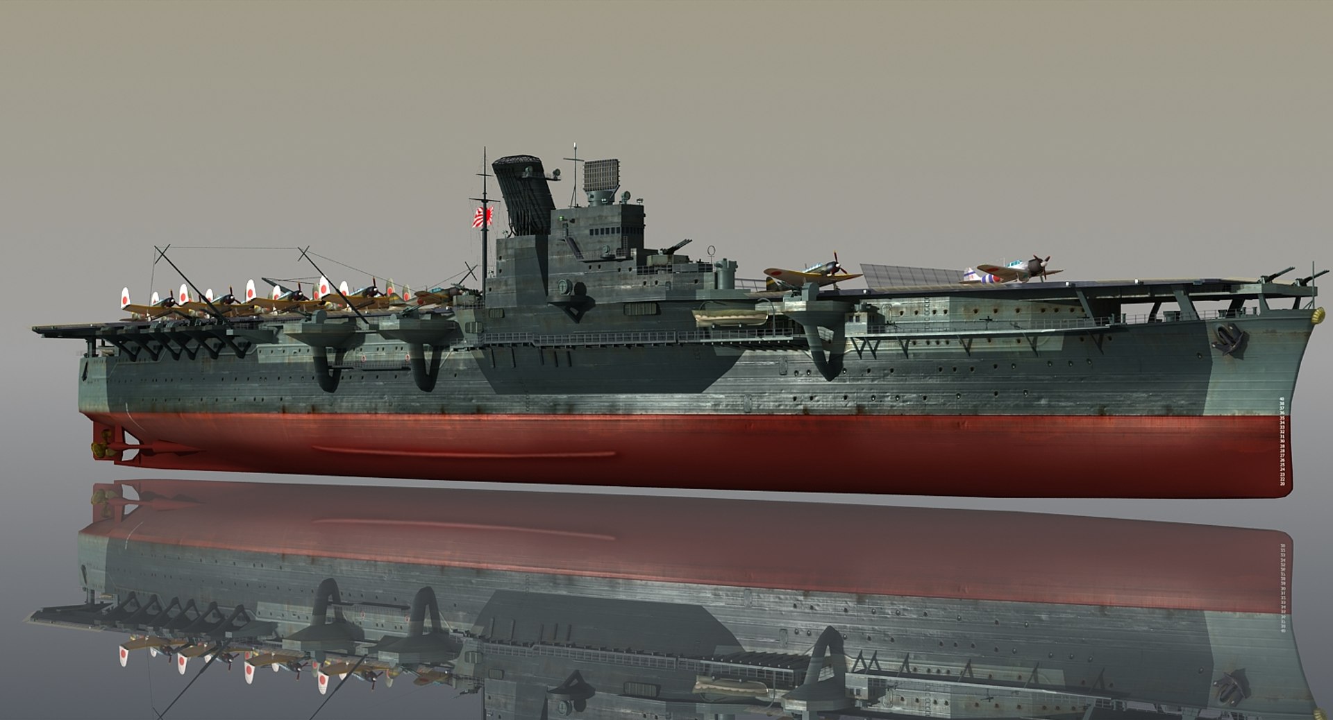 3D Model Japanese Aircraft Carrier Junyo - TurboSquid 1337182