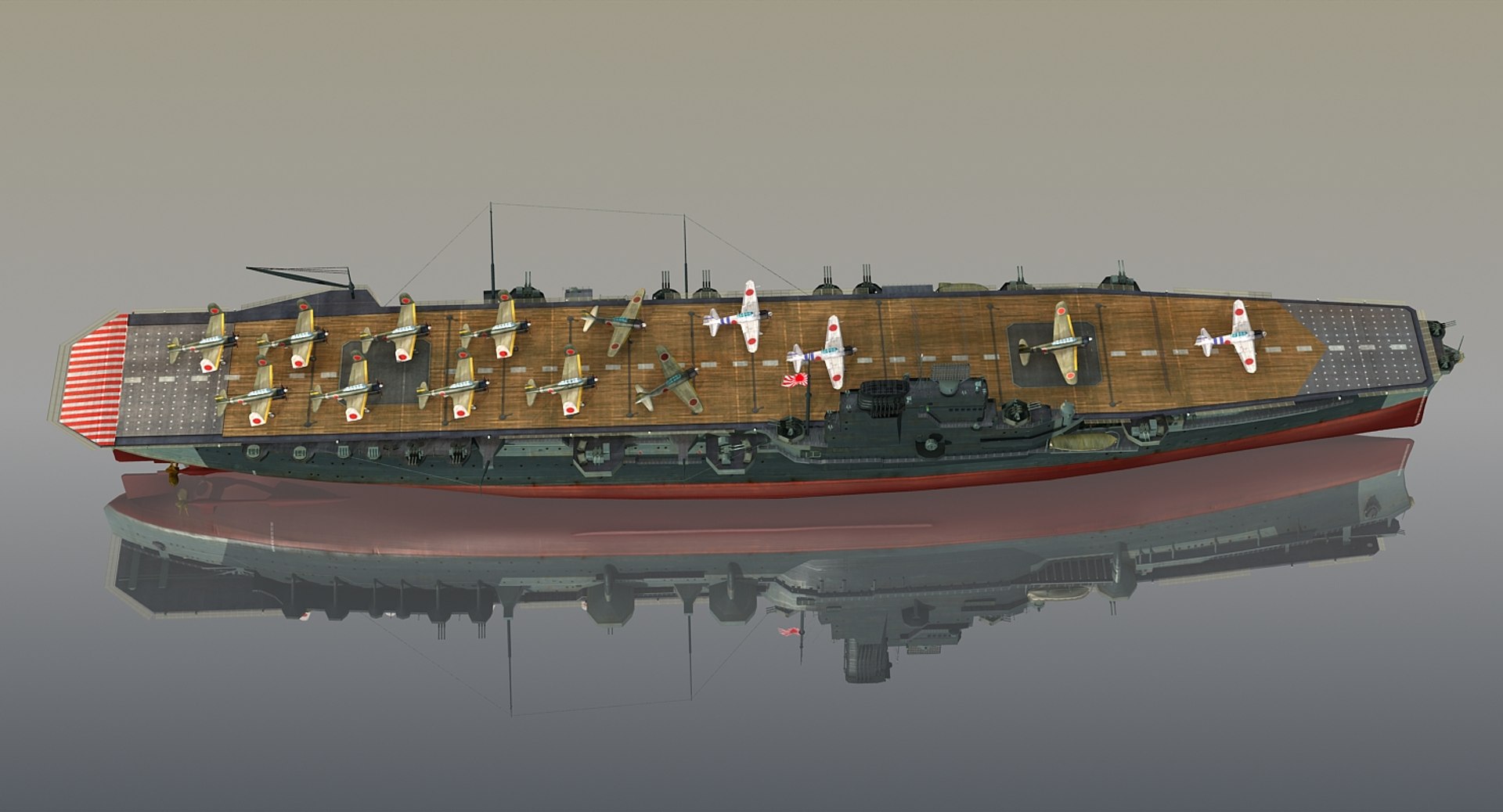 3D Model Japanese Aircraft Carrier Junyo - TurboSquid 1337182