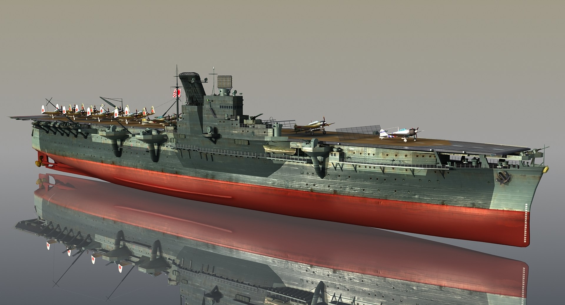 3D Model Japanese Aircraft Carrier Junyo - TurboSquid 1337182