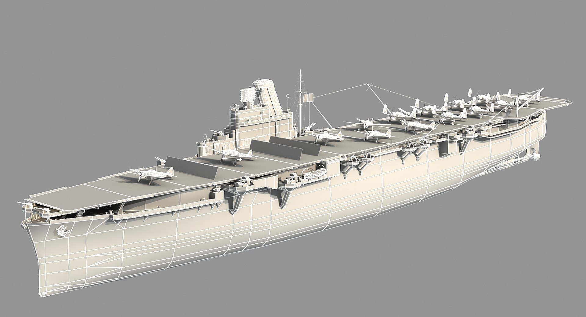 3D model japanese aircraft carrier junyo - TurboSquid 1337182
