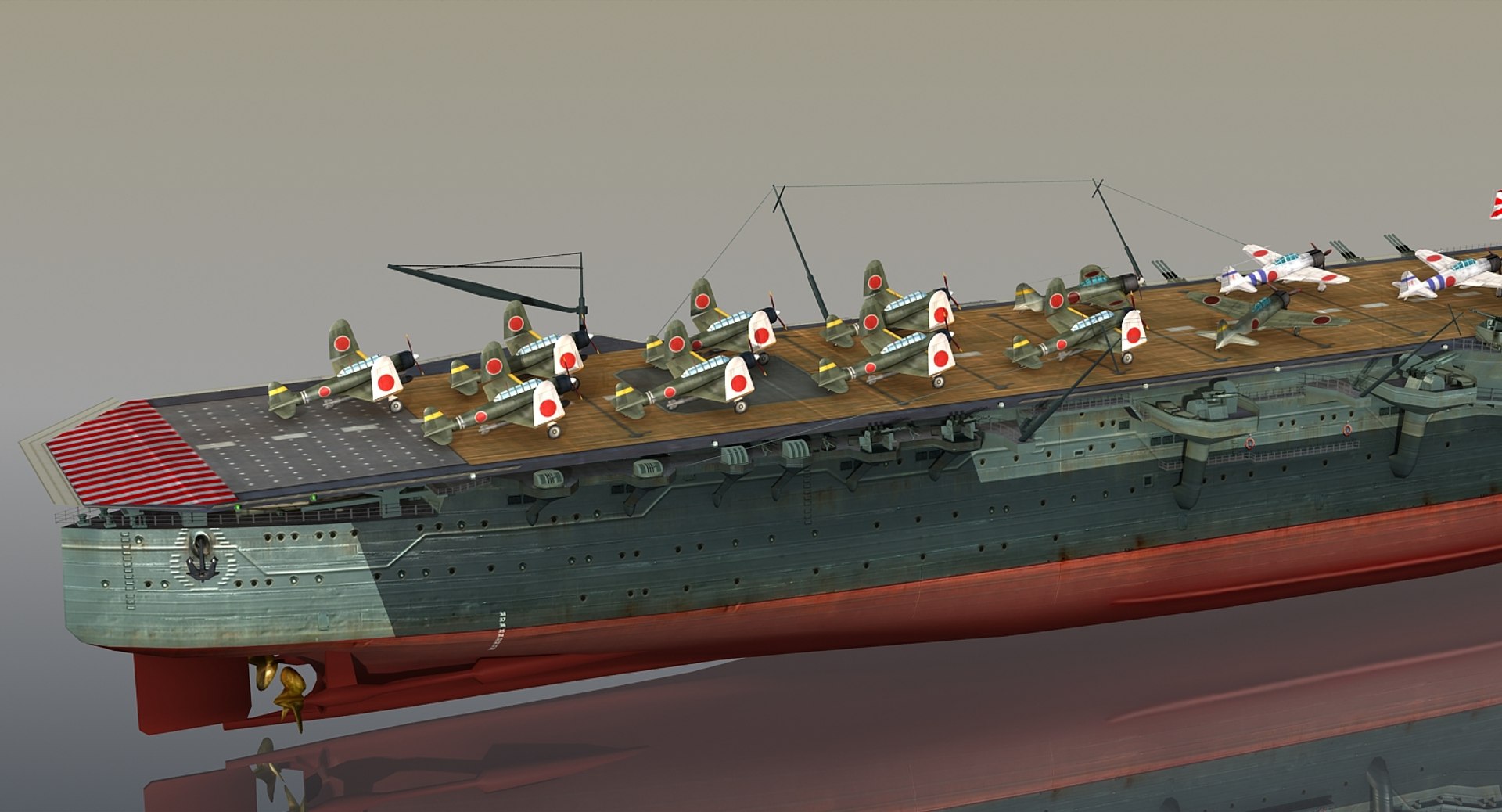 3D Model Japanese Aircraft Carrier Junyo - TurboSquid 1337182