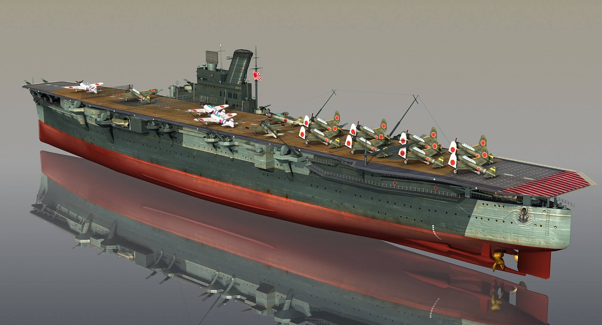 3D Model Japanese Aircraft Carrier Junyo - TurboSquid 1337182