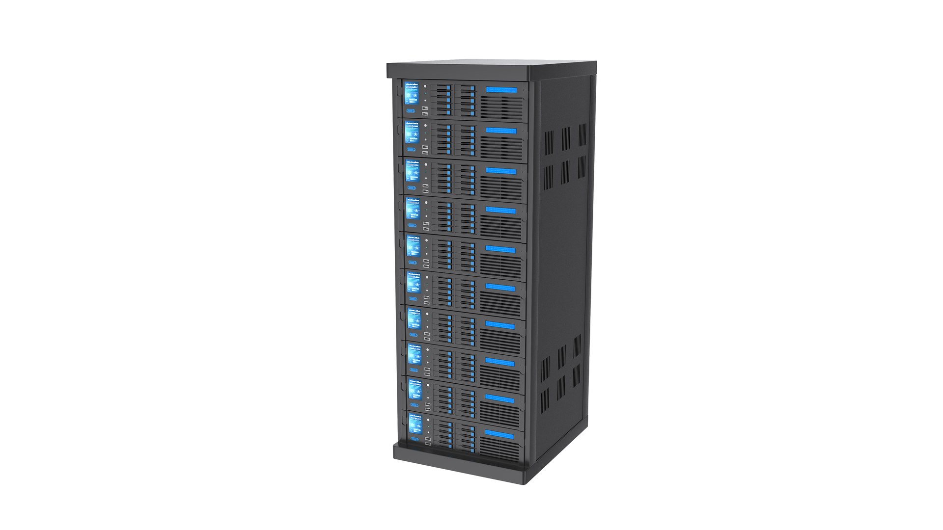 3D Server Cabinet Model - TurboSquid 2265286