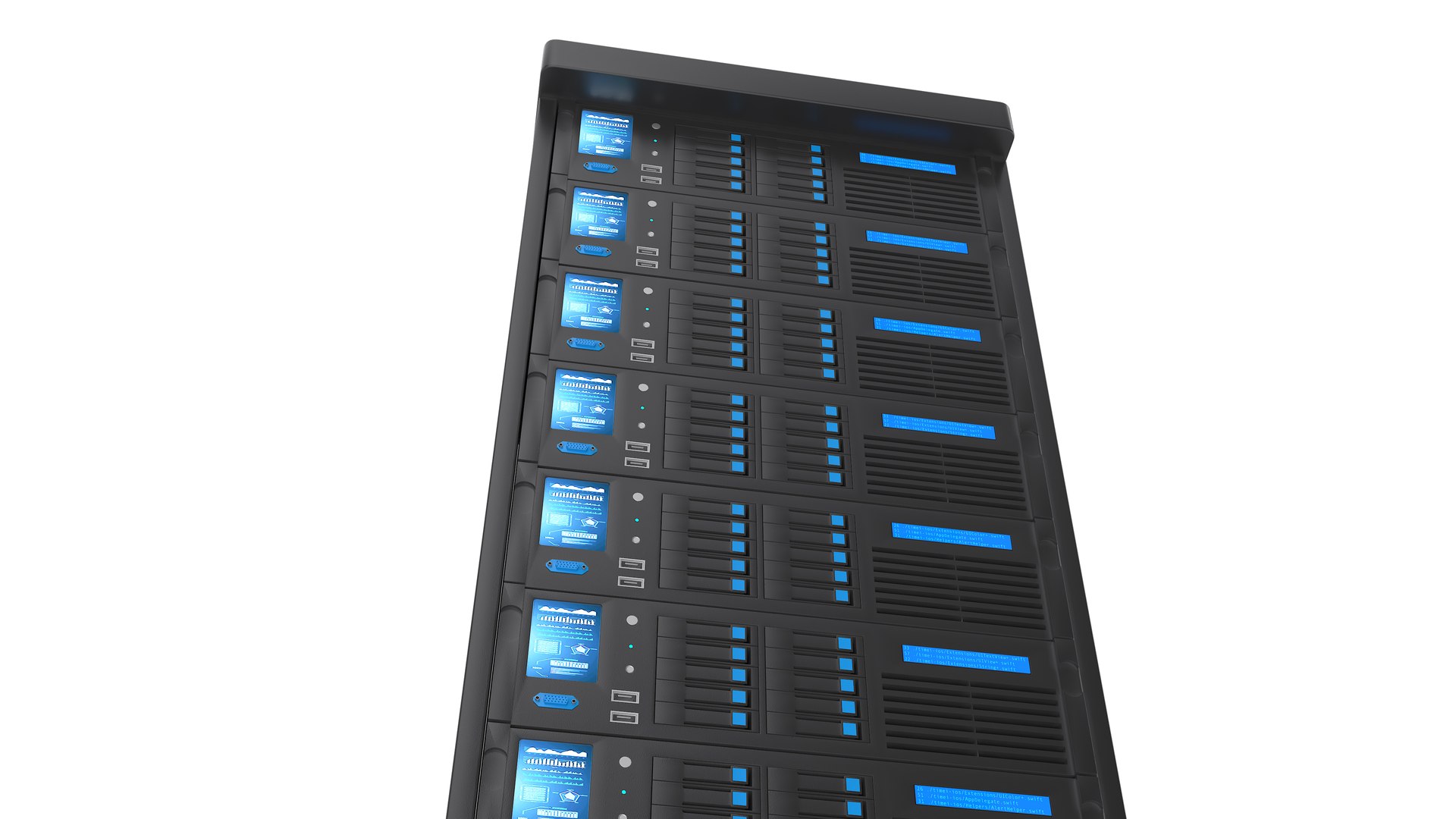 3D Server Cabinet Model - TurboSquid 2265286