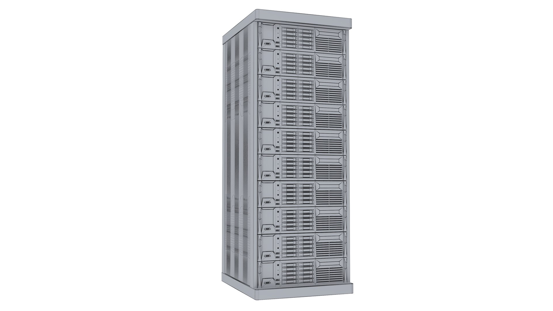 3D Server Cabinet Model - TurboSquid 2265286