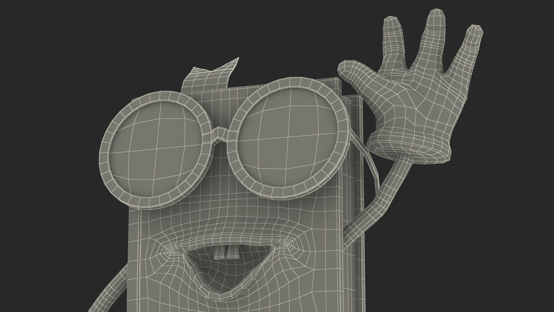 3D Friendly Cartoon Book Red - TurboSquid 2128311