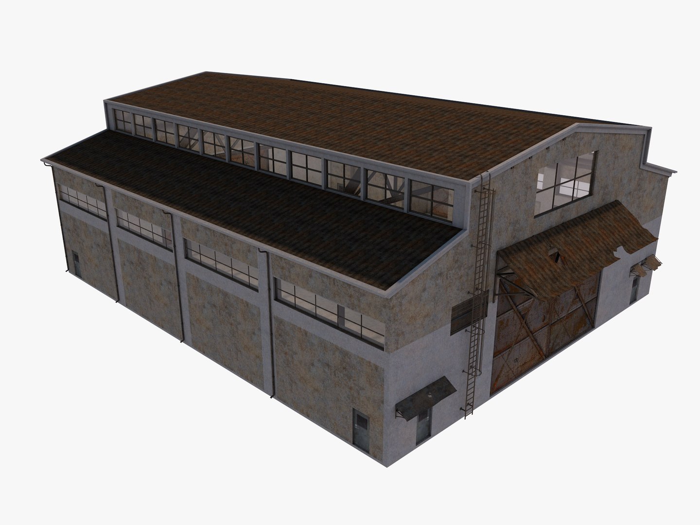 Industrial Building Warehouse 7 3D Model - TurboSquid 2284695