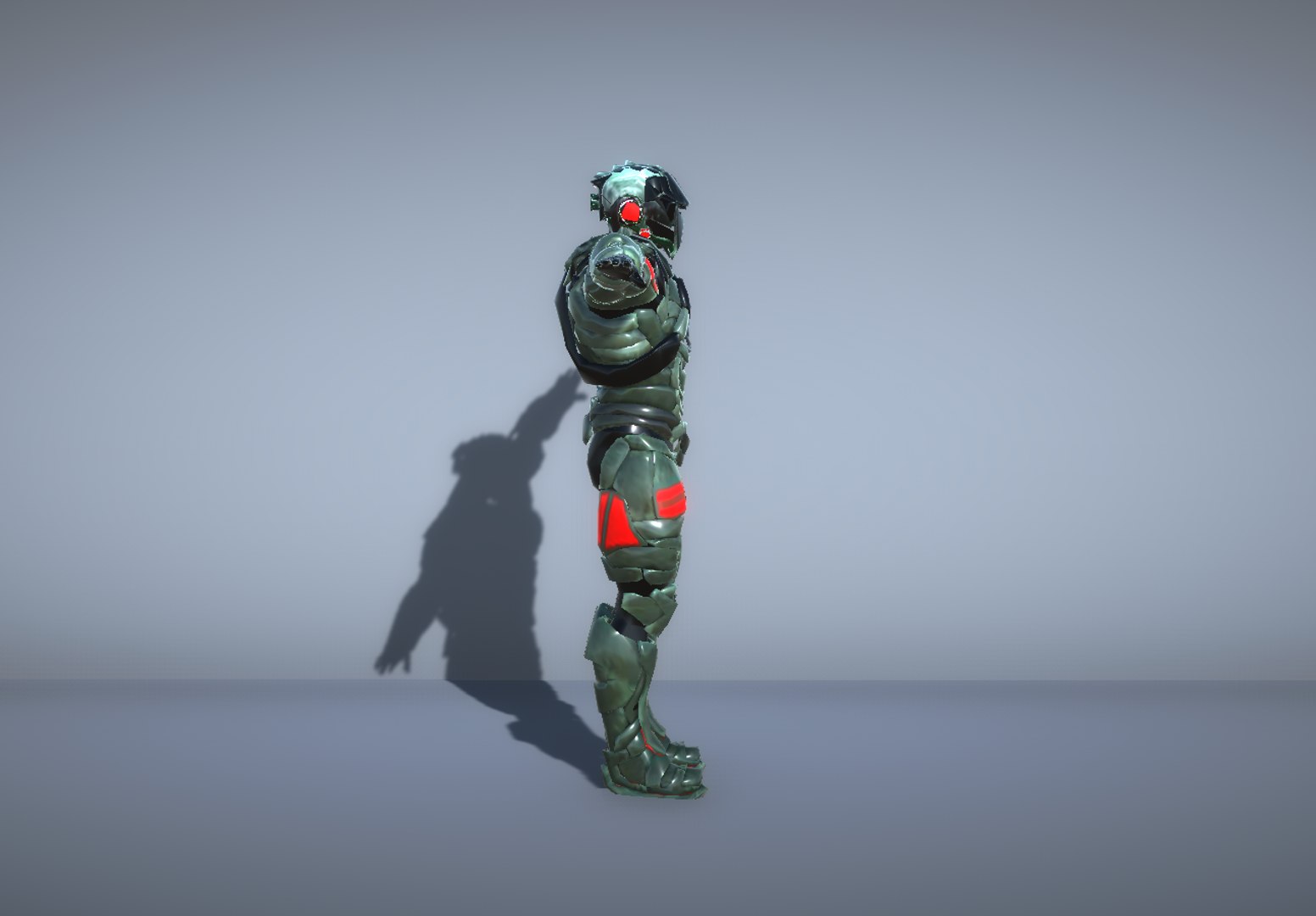 3D Sci-fi Cyborg Soldier Bow - TurboSquid 1516554