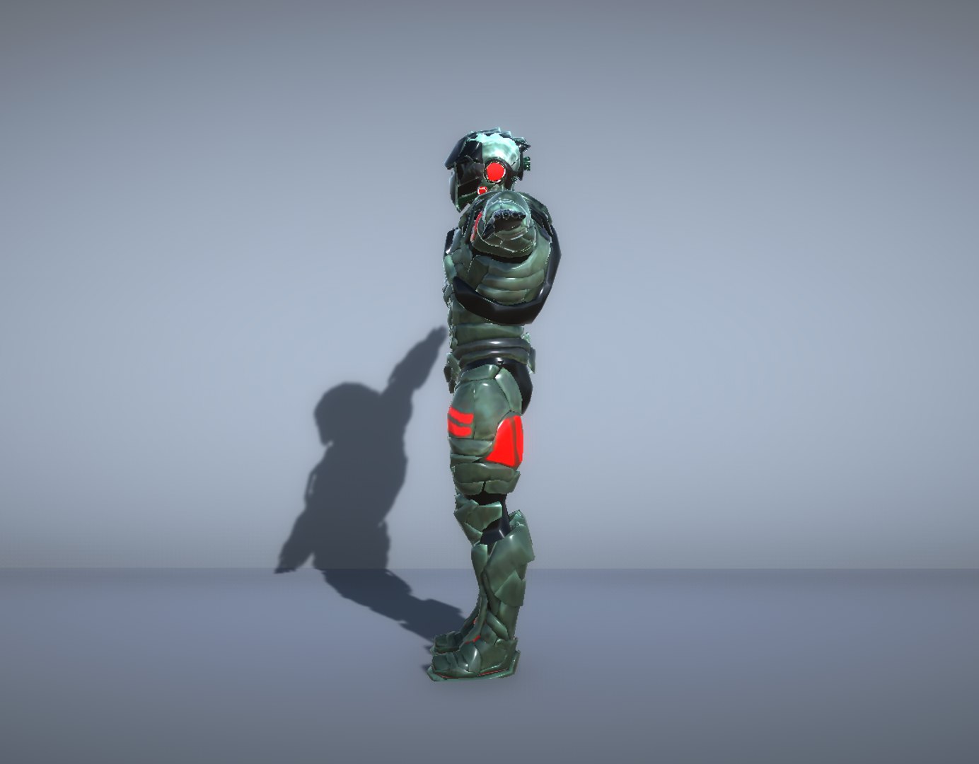 3D Sci-fi Cyborg Soldier Bow - TurboSquid 1516554