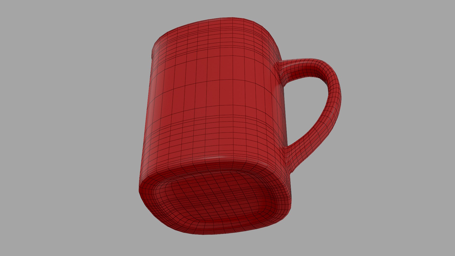 3D Coffee Mug Red Model - TurboSquid 2236821