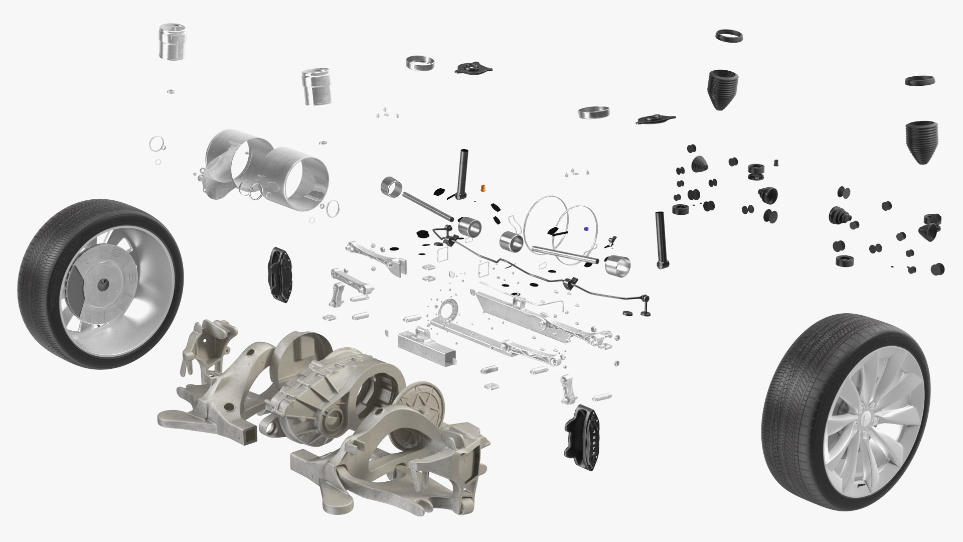 3D Electric Car Chassis Suspension - TurboSquid 2246975