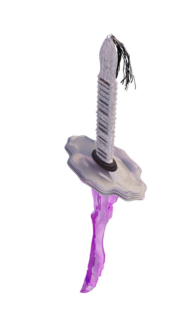 3D Model Game Ready Crystal Katana - TurboSquid 2008889
