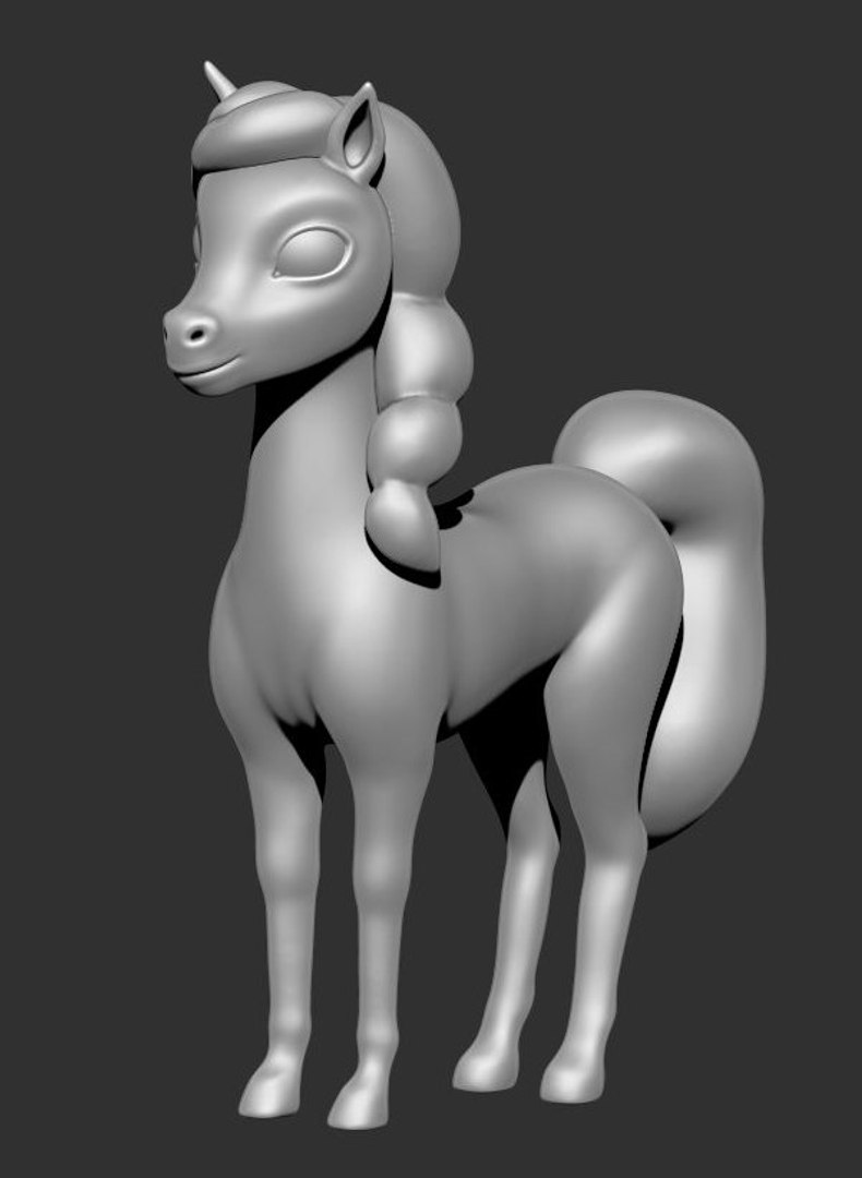 3D Stylized Pony - TurboSquid 1269223