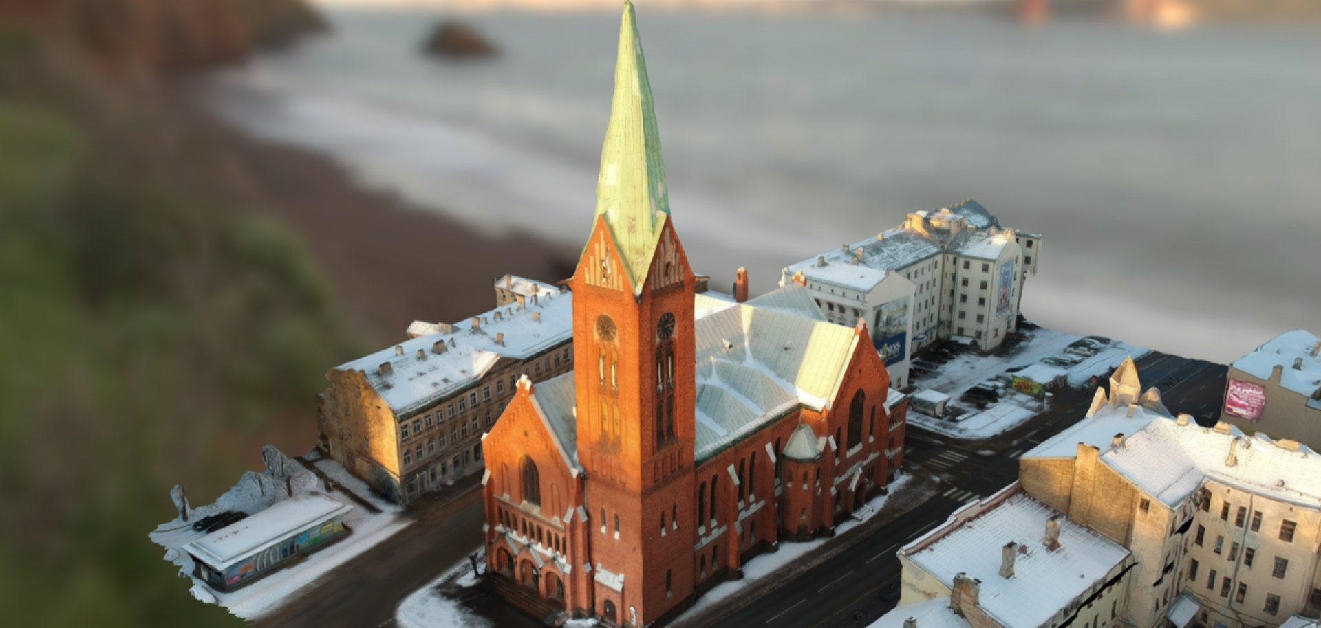 3D Red Church - TurboSquid 1837513
