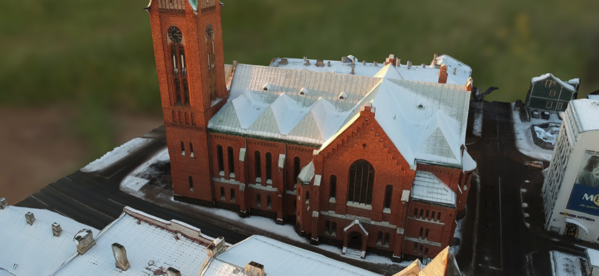 3D Red Church - TurboSquid 1837513