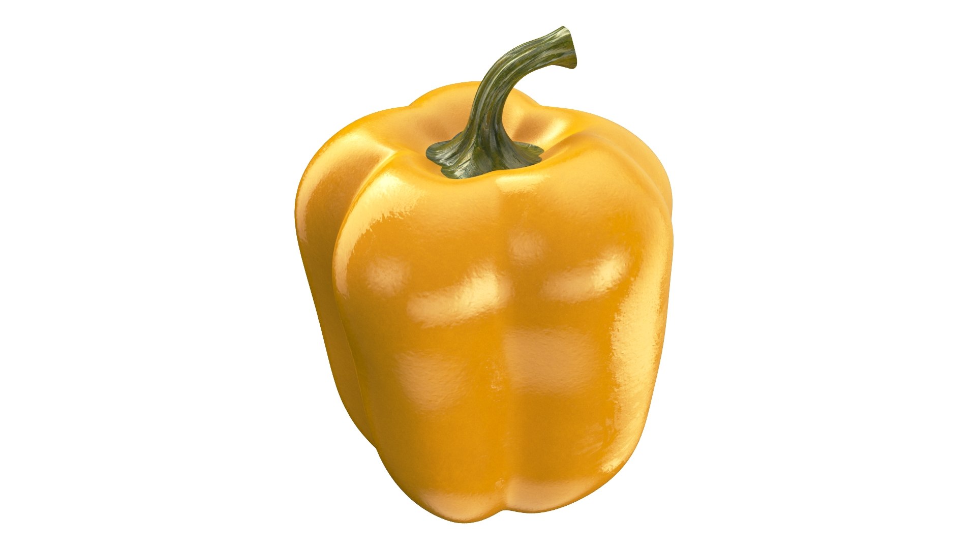 Detailed Yellow Pepper 3D Model - TurboSquid 2027212