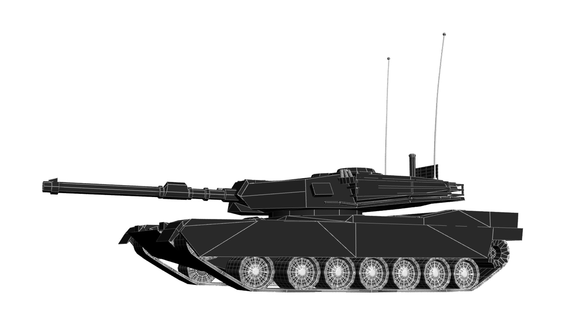 3d Model Abrams Tank
