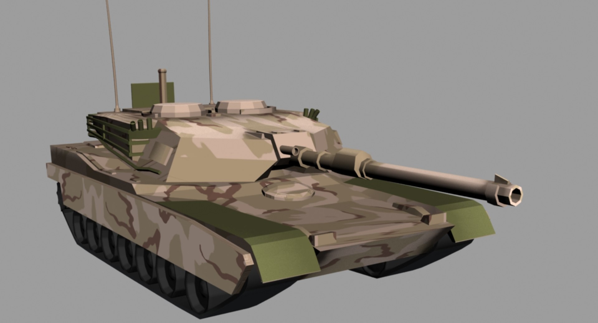 3d Model Abrams Tank