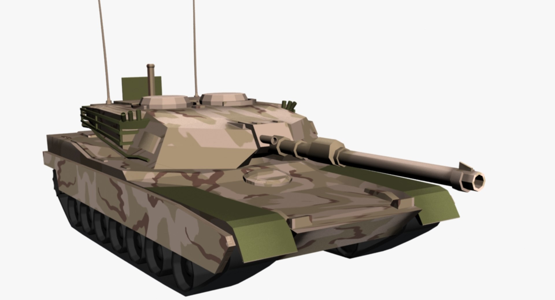 3d Model Abrams Tank