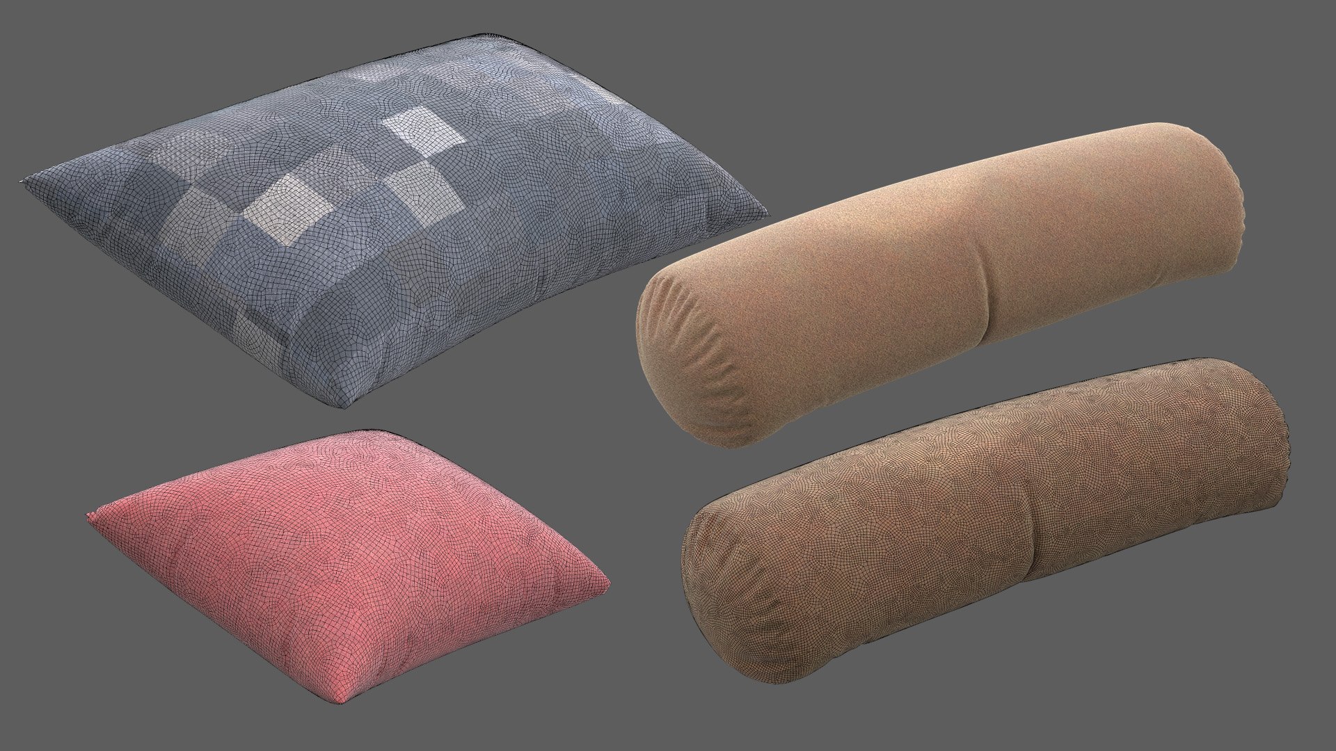 3D Pillows 3D model - TurboSquid 2073832