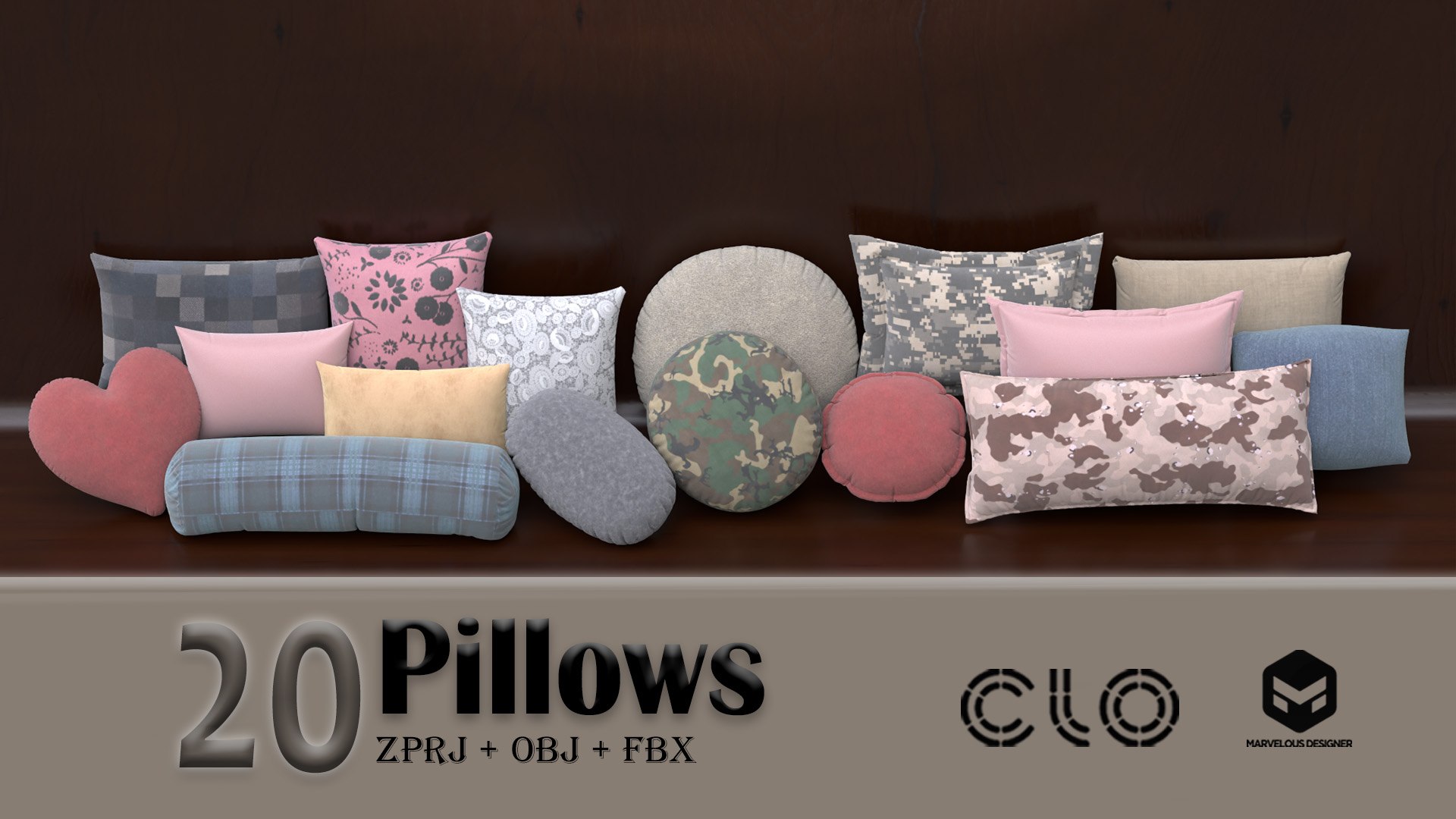 3D Pillows 3D model - TurboSquid 2073832