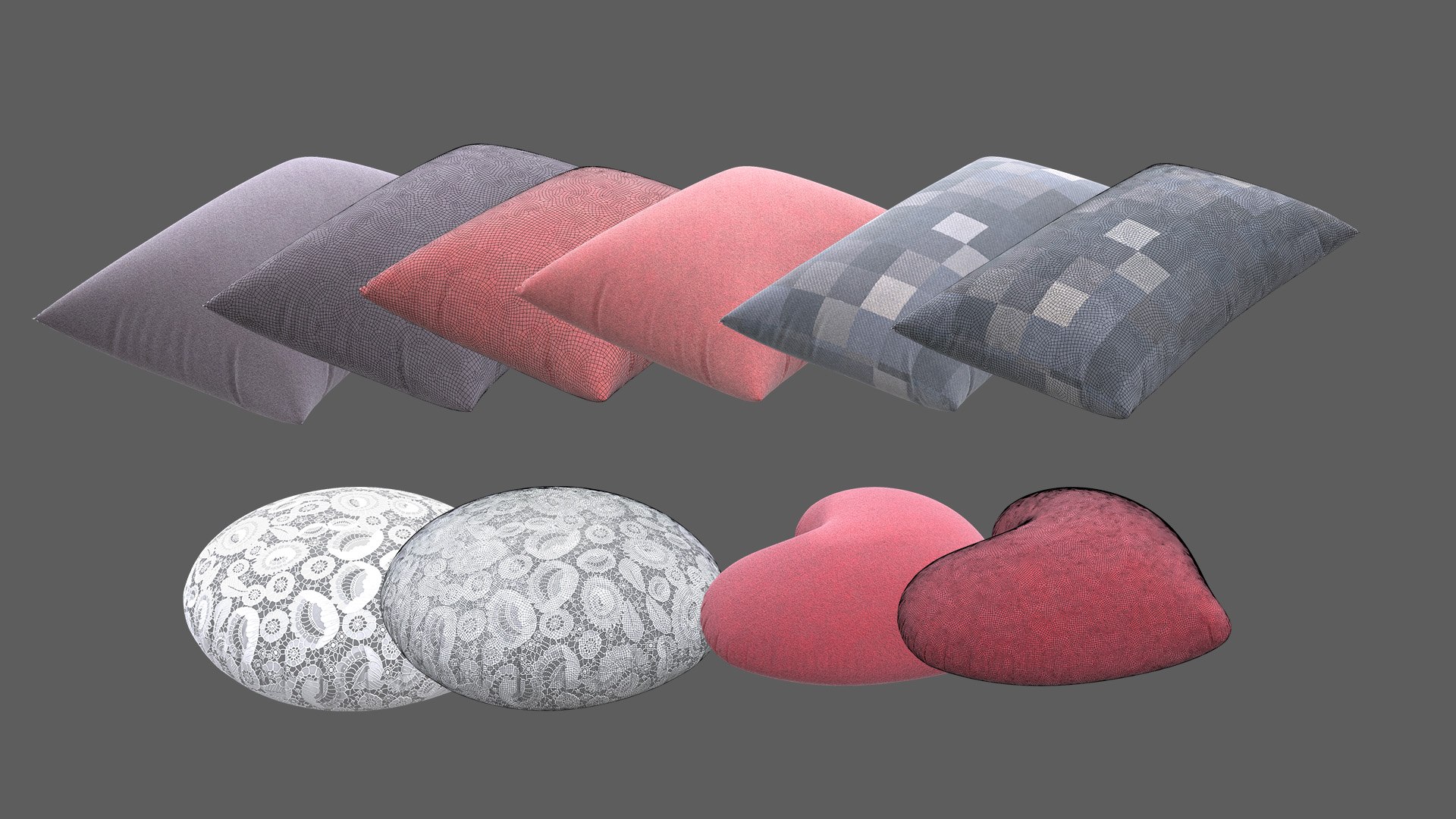 3D Pillows 3D model - TurboSquid 2073832