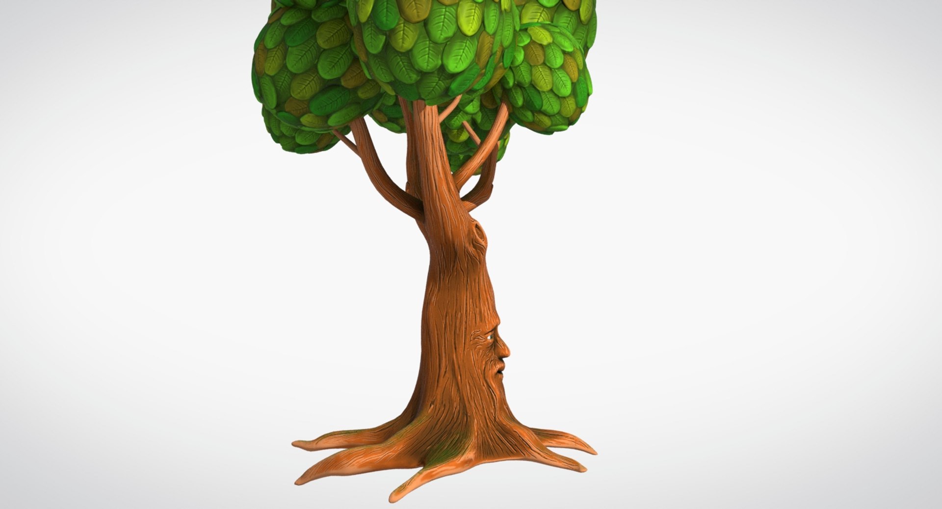 3D Tree Talking Cartoon Model - TurboSquid 1424300