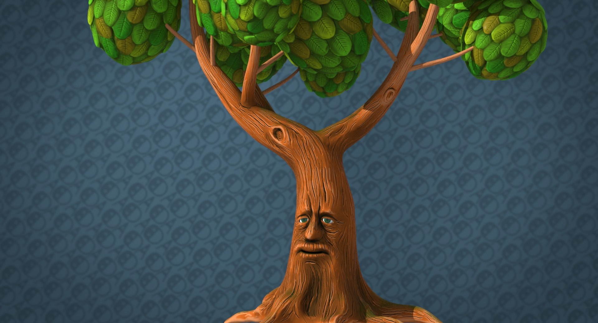 3D Tree Talking Cartoon Model - TurboSquid 1424300