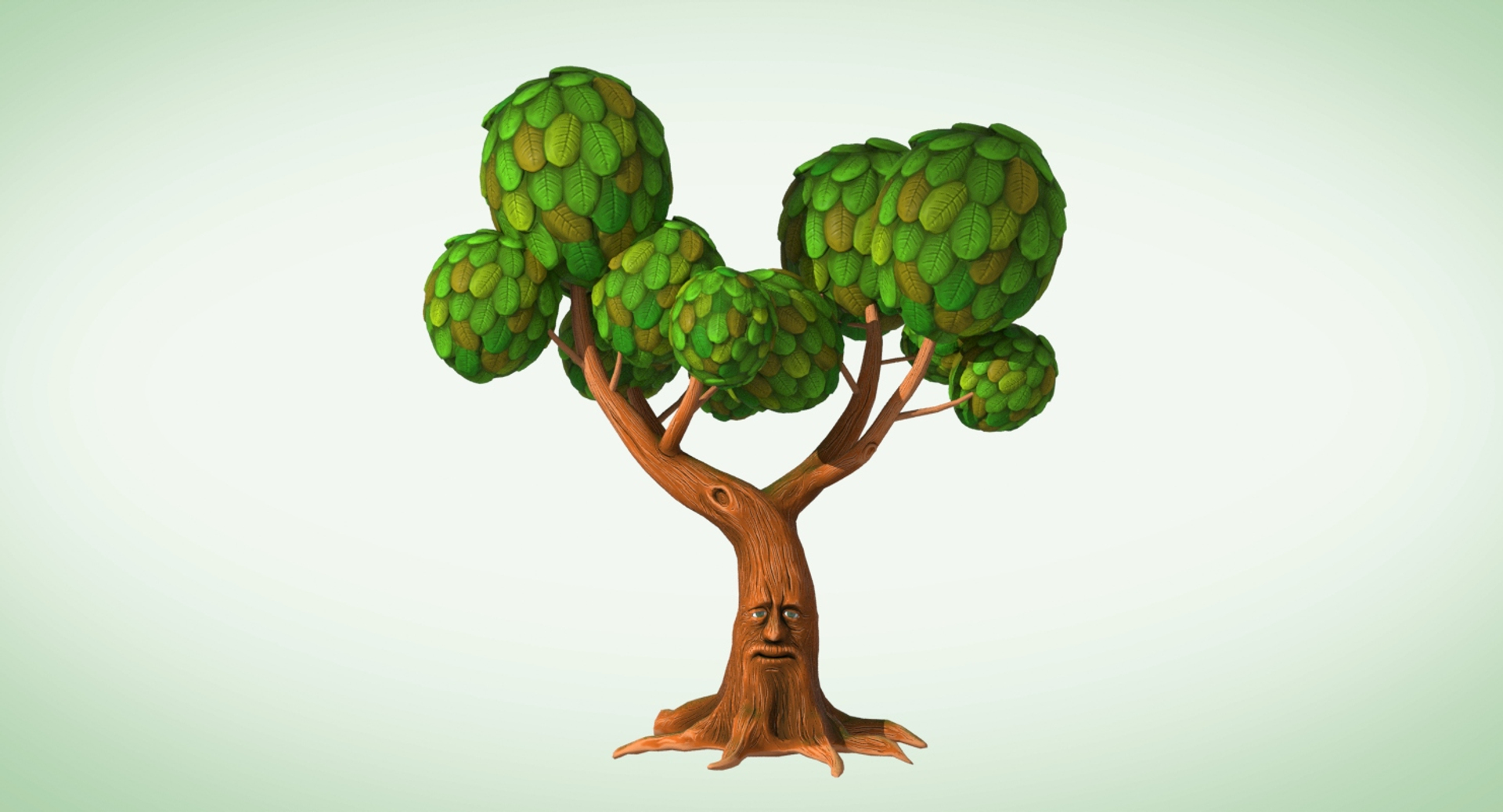 3D Tree Talking Cartoon Model - TurboSquid 1424300