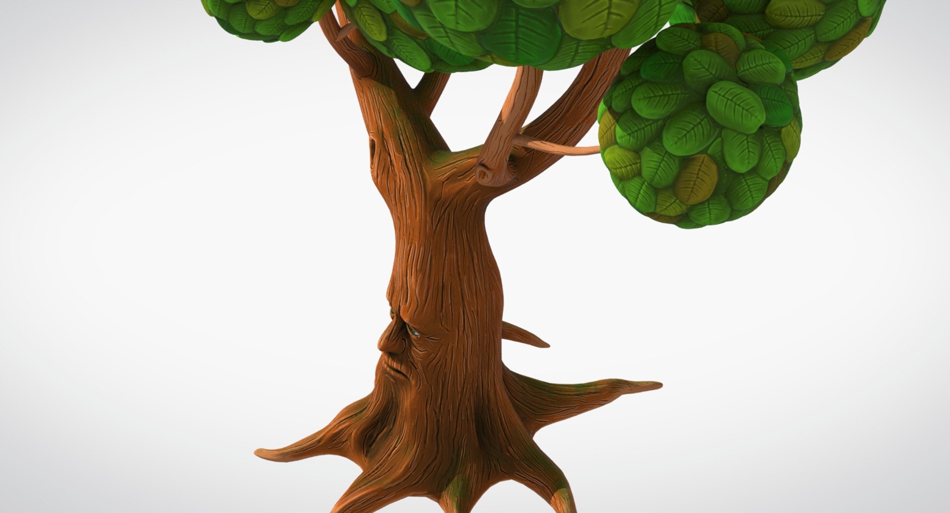 3D Tree Talking Cartoon Model - TurboSquid 1424300