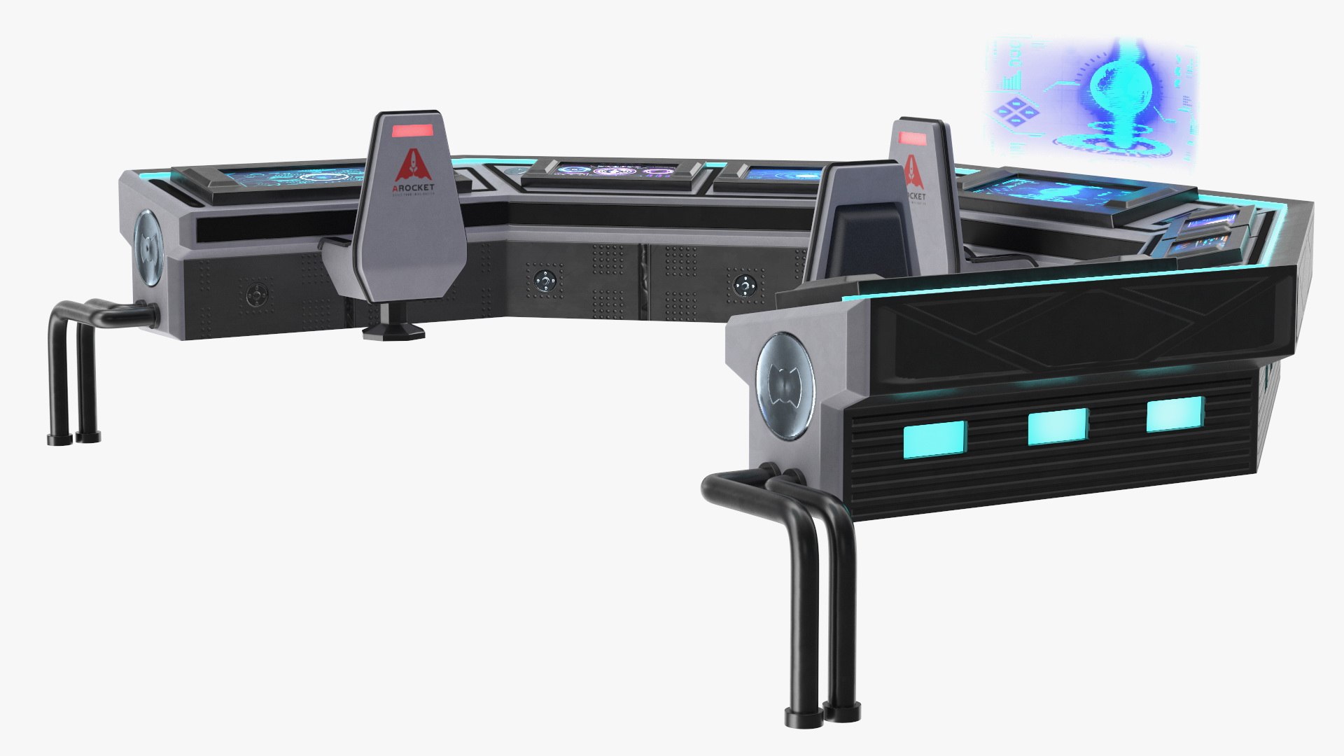 Futuristic Science Fiction Command Center 3D model - TurboSquid 2137034