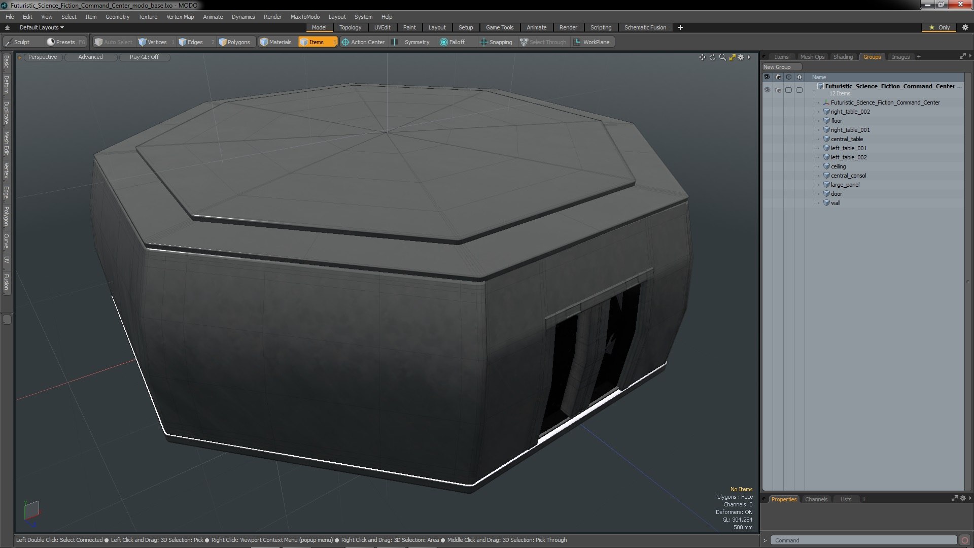 Futuristic Science Fiction Command Center 3D model - TurboSquid 2137034