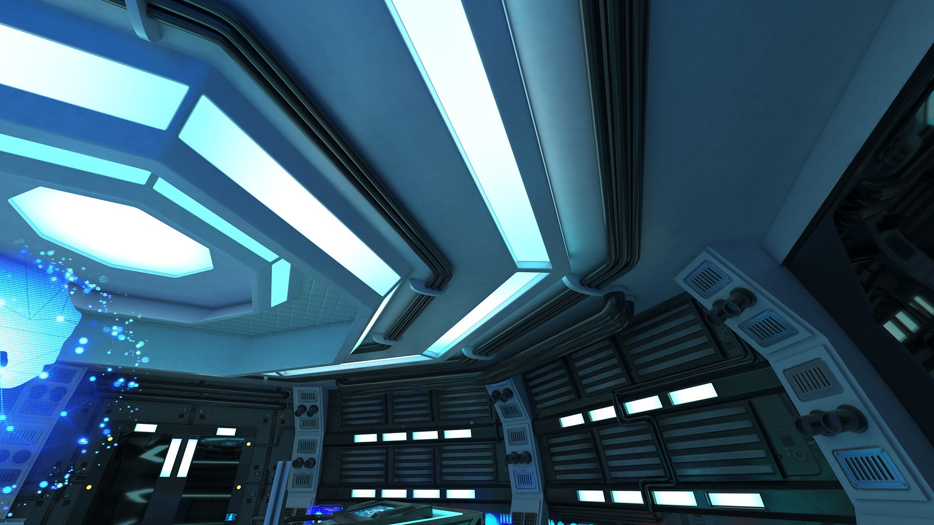 Futuristic Science Fiction Command Center 3D model - TurboSquid 2137034