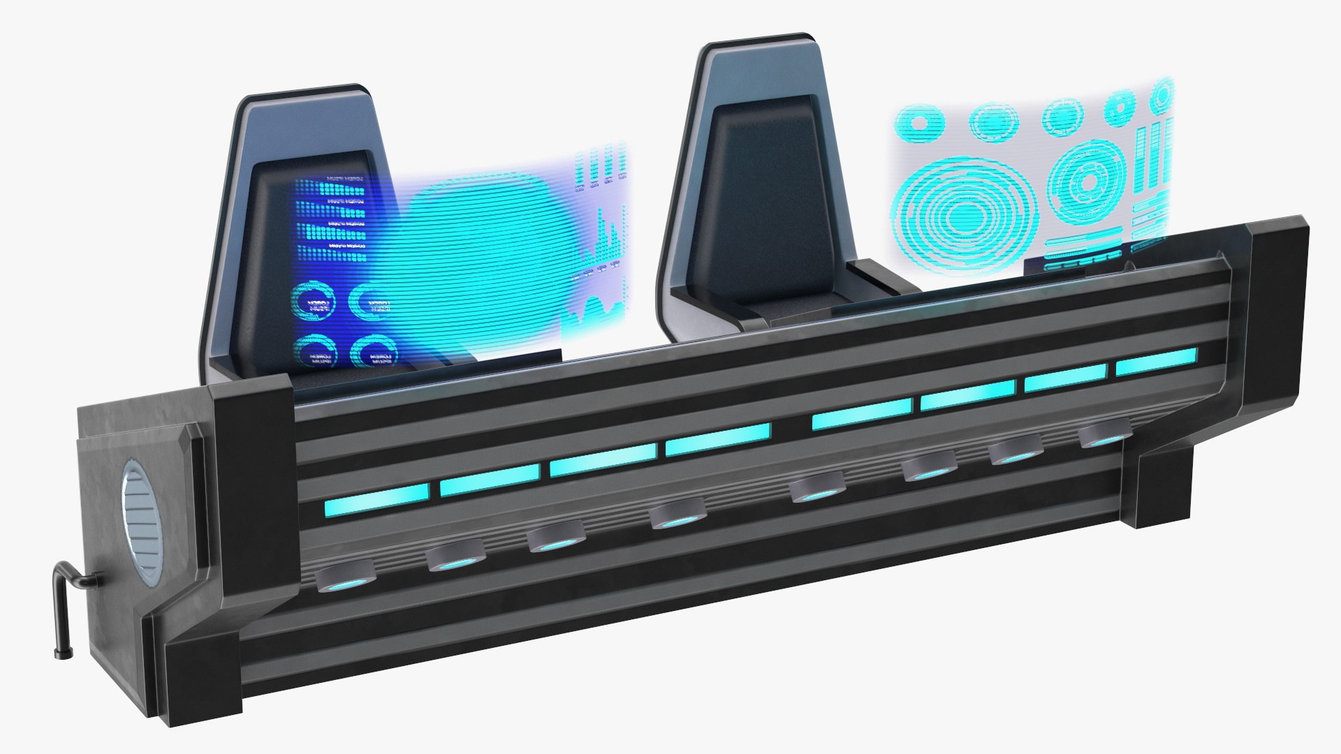Futuristic Science Fiction Command Center 3D model - TurboSquid 2137034