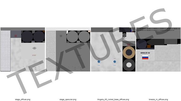 Angara A5 Heavy Lift Rocket System 3D model - TurboSquid 1770131