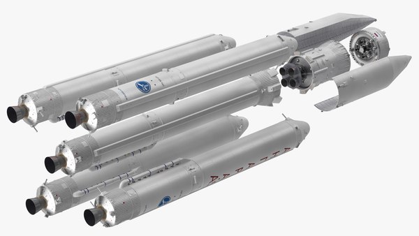 Angara A5 Heavy Lift Rocket System 3D model - TurboSquid 1770131