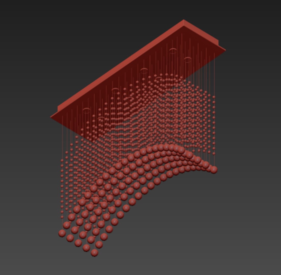 3D wave rectangle rain drop - TurboSquid 1446847