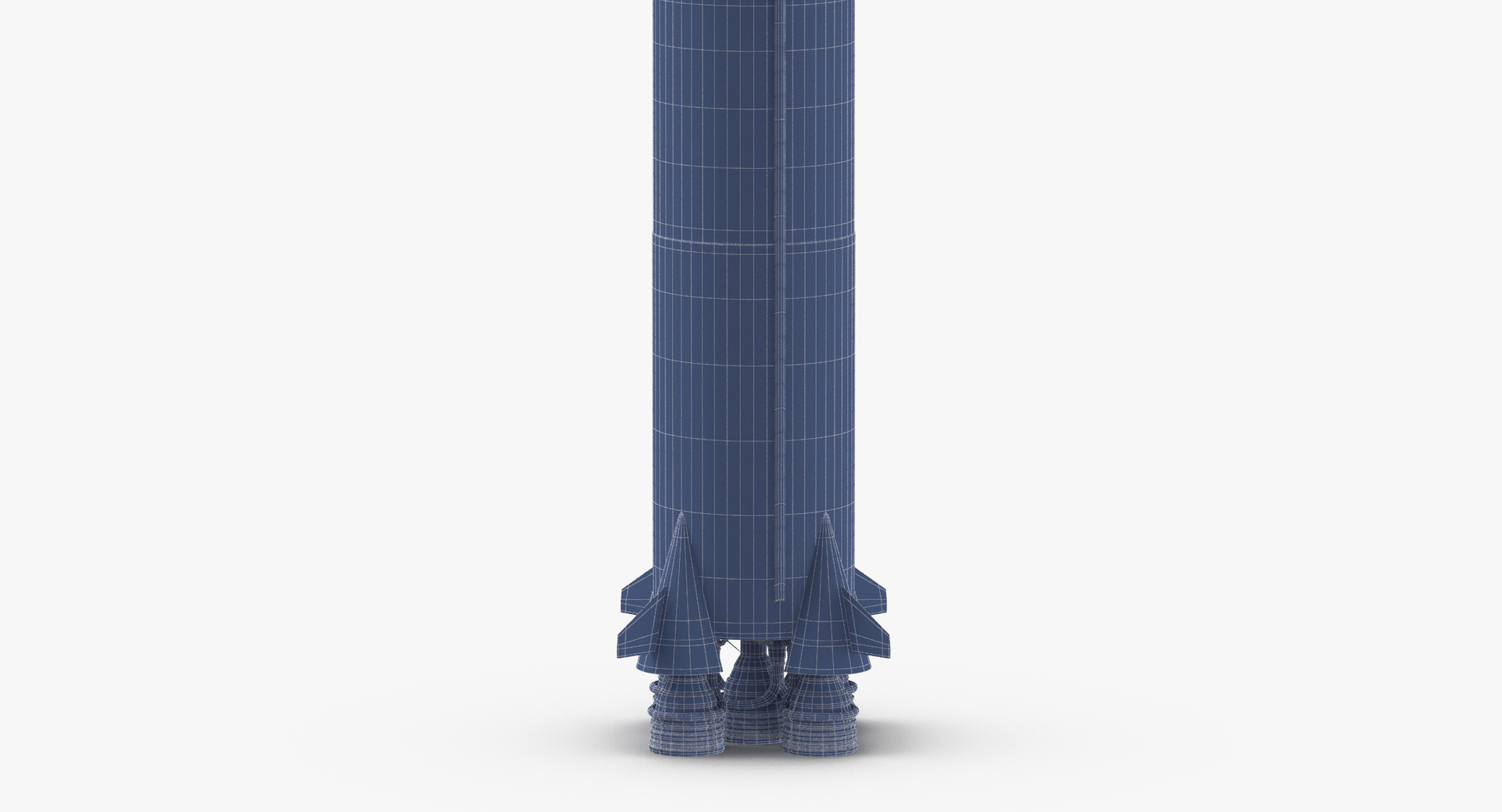 saturn v rocket 3d model
