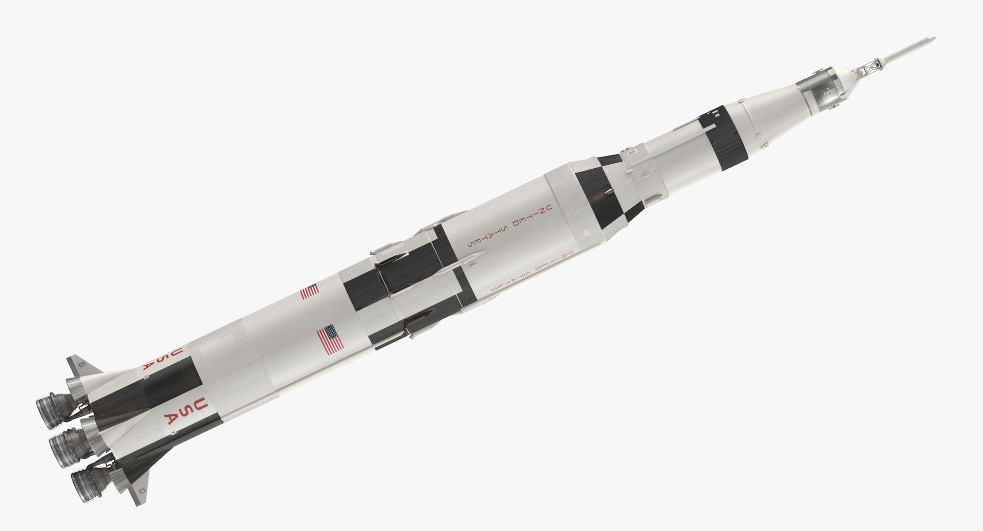 Saturn V Rocket 3d Model