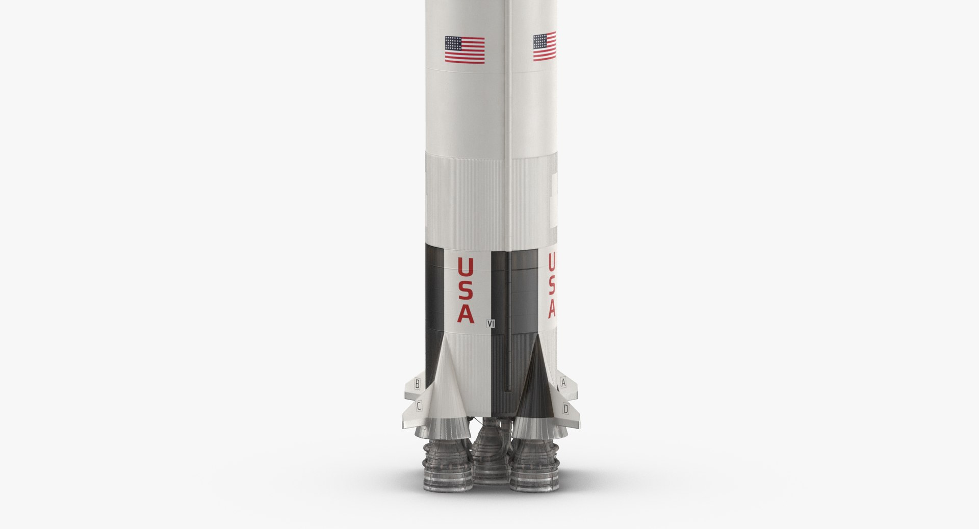 Saturn V Rocket 3d Model