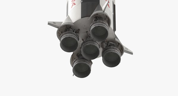 saturn v rocket 3d model