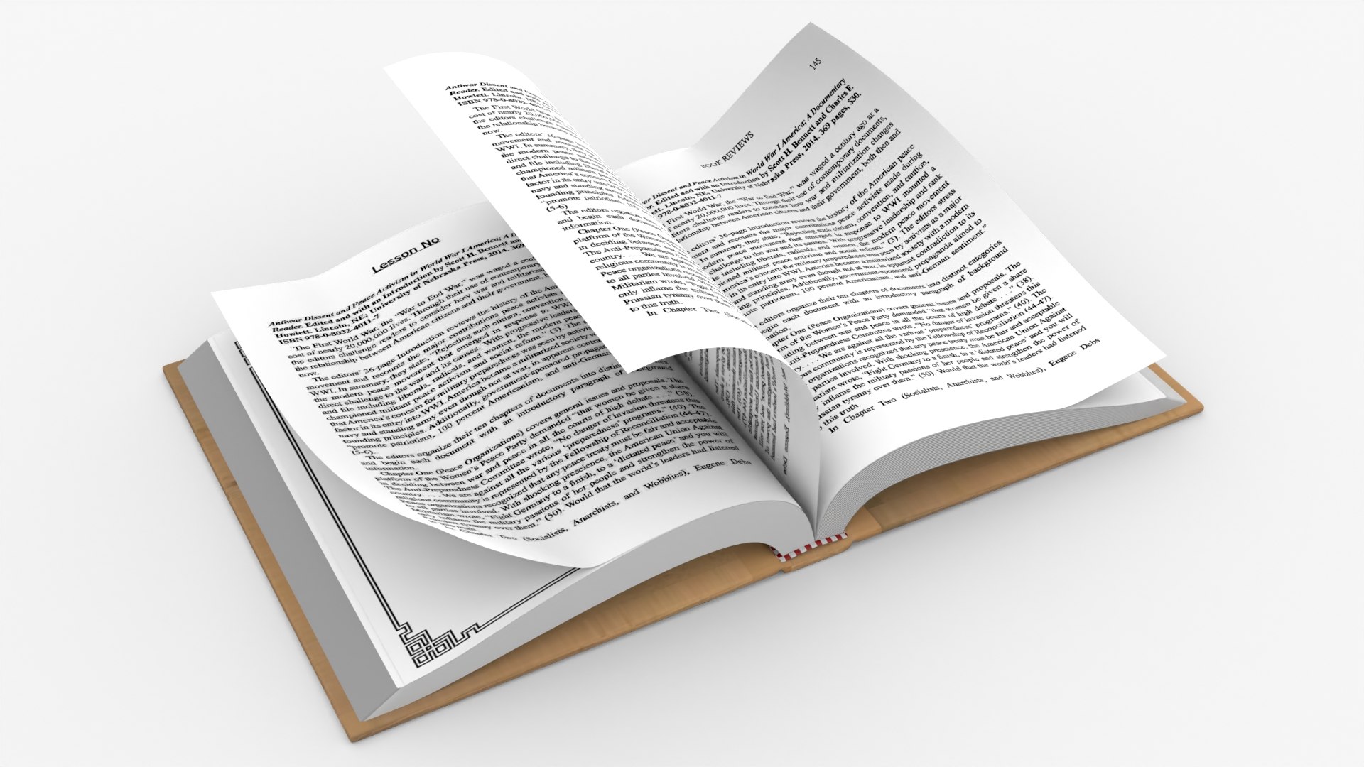 Historical Reading Book Rigged And Animated 3D Model - TurboSquid 2133192