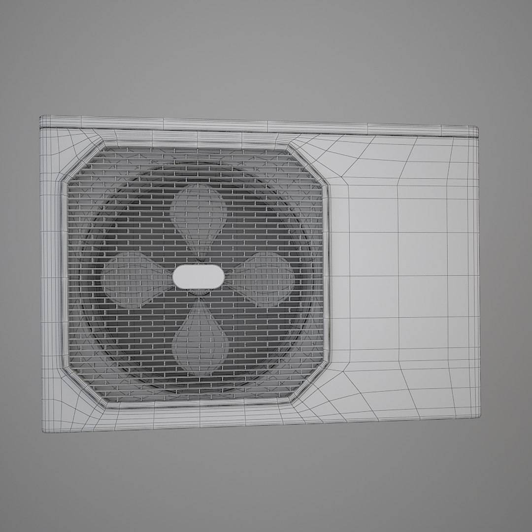 3d Simple Aircondition Unit Model