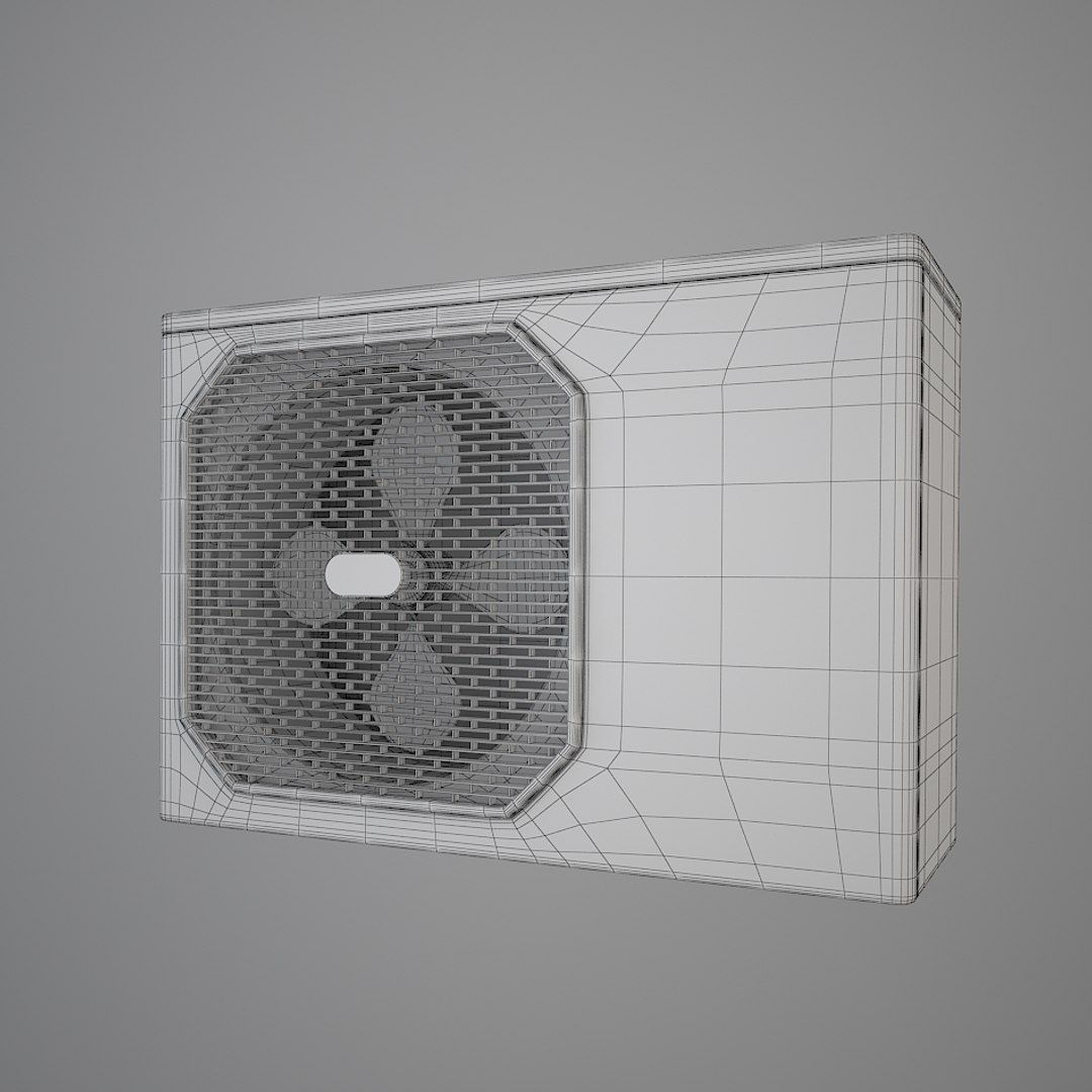 3d Simple Aircondition Unit Model