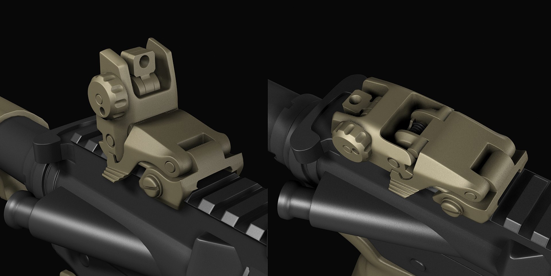 Highpoly Custom M4 Rifle Max